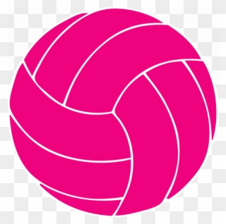Pink Volleyball Clip Art - Volleyball Clipart Transparent Background ...