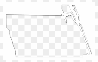 Outline Map Of Martin With An Inner Shadow, Producing - Silhouette ...