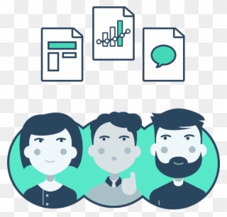 Teams Mostly Analyze Data Analytics Reports , Customer - Cartoon ...