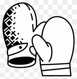 Vector Illustration Of Winter Mitts Or Mittens Keep Clipart - Full Size ...