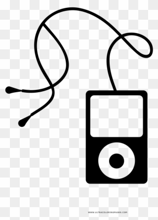Ipod Coloring Page - Line Art Clipart (#4170232) - PinClipart