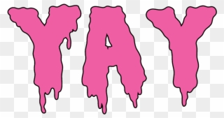 #pink #yay #text #word Clipart (#4203616) - PinClipart