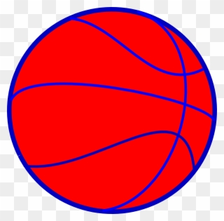Basketball Blue Outline Svg Clip Arts 600 X 523 Px - Png Download ...