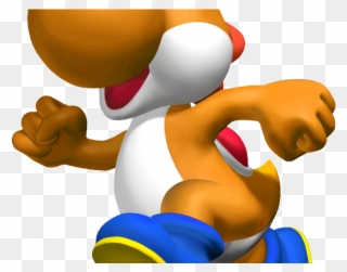 Yoshi Clipart Colored - Orange Yoshi - Png Download - Full Size Clipart ...