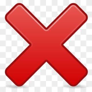 X Sign Clipart Arc - Incorrect Sign - Png Download (#5339552) - PinClipart