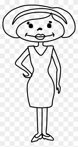 Mother Clipart - Line Art - Png Download (#5500686) - PinClipart