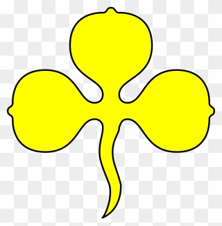 Heraldic, Heraldry, Trefoil - Trefoil Slipped Clipart (#5668701 ...