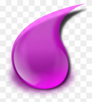 Violet Drop - Purple Droplet Clipart - Png Download (#5691561) - PinClipart