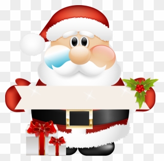 Transparent Background Santa Christmas Clip Art - Png Download - Full ...