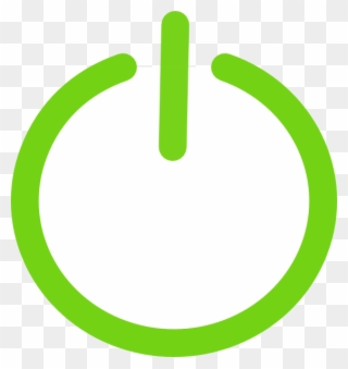 Green Power Button Svg Clip Arts 564 X 599 Px - Png Download (#782257 ...